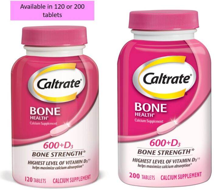 Caltrate 600+ D3 Calcium and Vitamin D Calcium Supplement Tablets - 120 ...