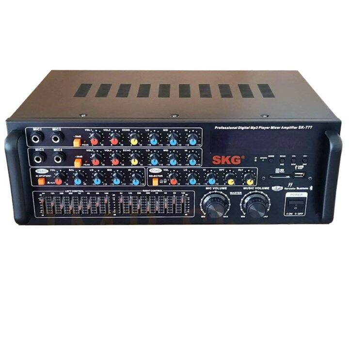 เครื่องแอมป์ขยาย กำลังขับ 200W RMS Bluetooth USB รุ่น SK-777 | Lazada.co.th