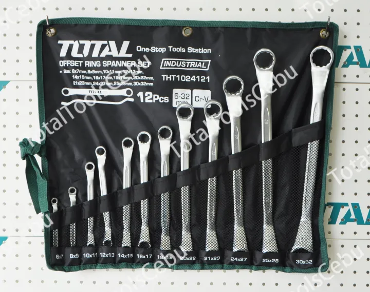 TOTAL Offset Ring Spanner Set | Lazada PH