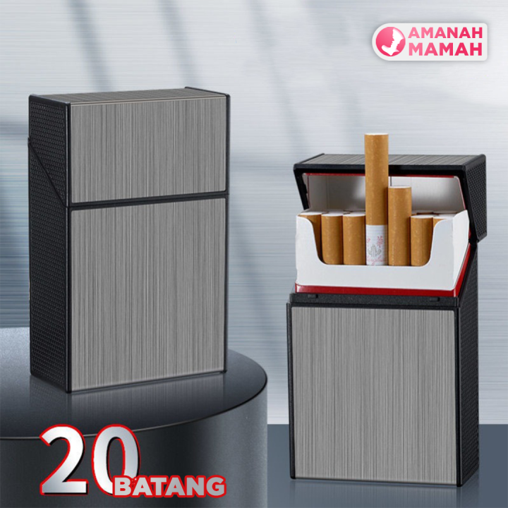 Kotak Rokok Mewah isi 15 Batang Leather Fashion Motif Polos / Tempat ...