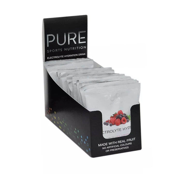 PURE Electrolyte Hydration Sachet Box (25 Sachets) - Superfruit ...