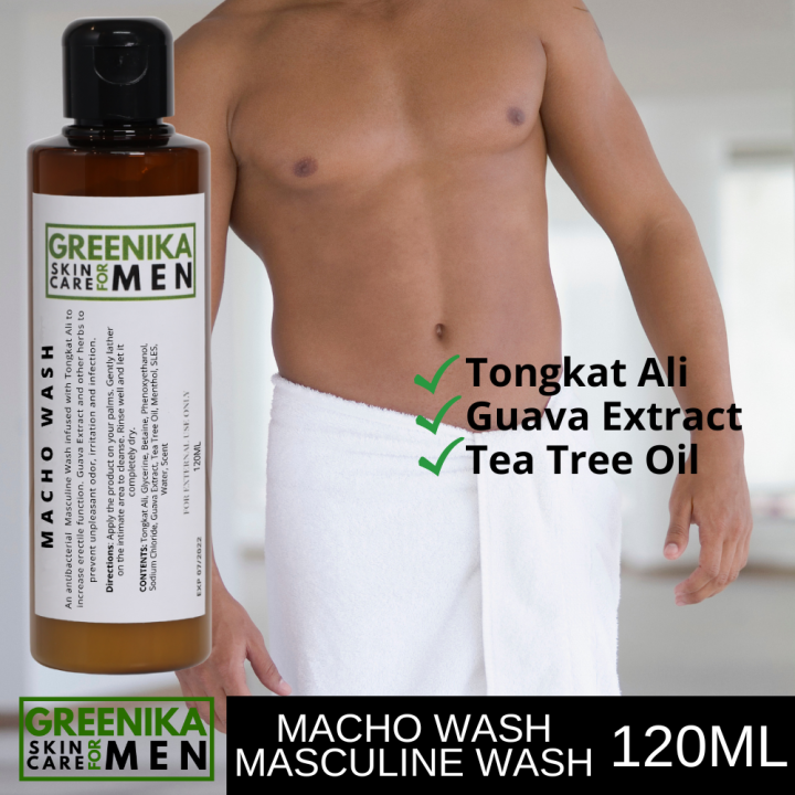 [ Anti Itch Anti Odor Masculine Wash ] Greenika For Men Macho Wash
