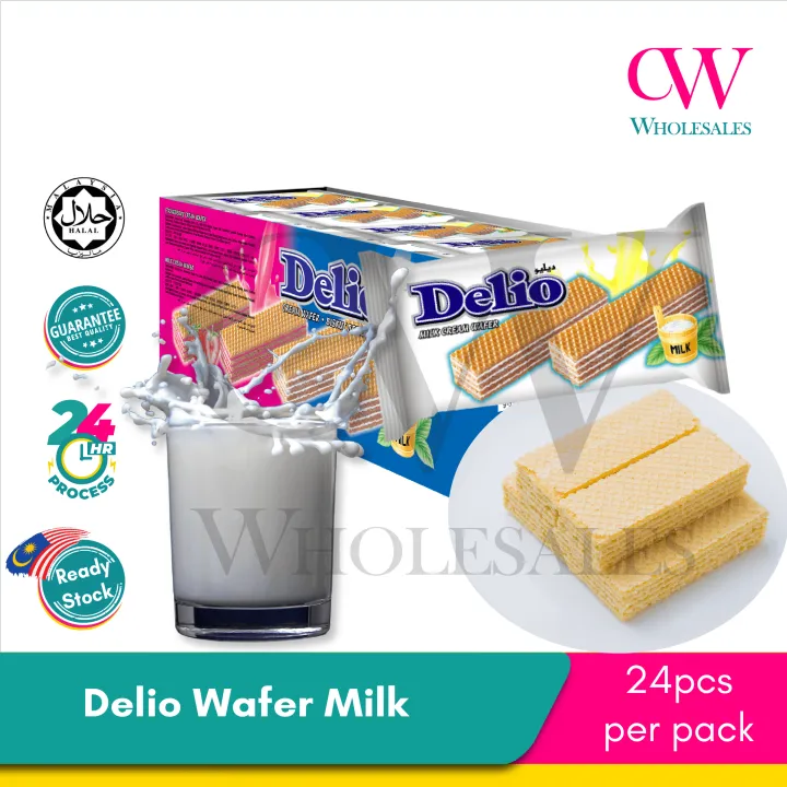 Delio Wafer Delio Cream Wafer Delio Milk Cream Wafer 16g x 24pcs | Lazada