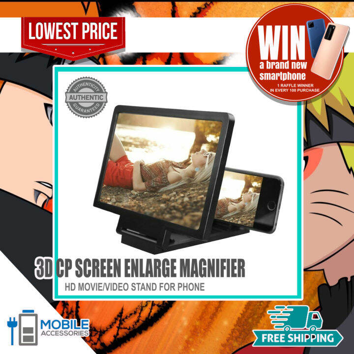 3D Mobile Phone Screen Amplifier Screen Enlarge HD Radiation Protection ...