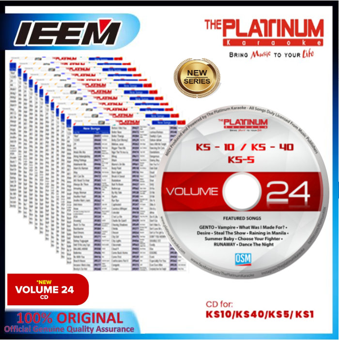 platinum original CD ks10 /kbox2 /junior2/ks40 volume 24 updated 2023 ...