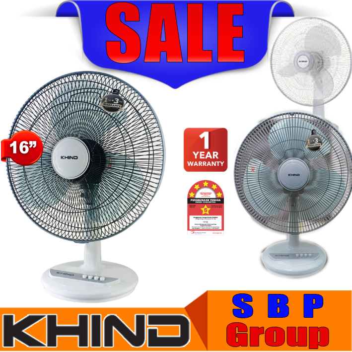 KHIND TABLE FAN 16” (KHI-TF168SE) Kipas Angin | Lazada