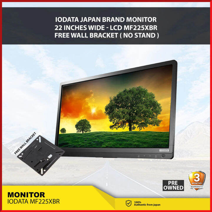 IODATA 22 INCHES MONITOR - Black/LCD-MF225XBR - NO STAND FREE WALL ...