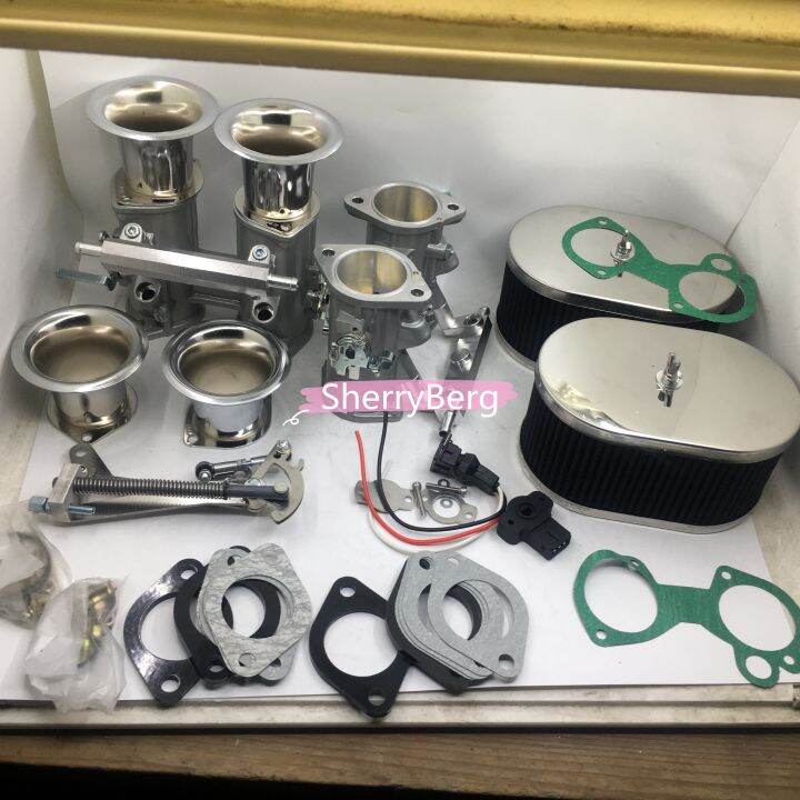 Sherryberg Set Of 45Dcoe 45 Dcoe 45Mm Twin Throttle Bodies+TPS+Air ...