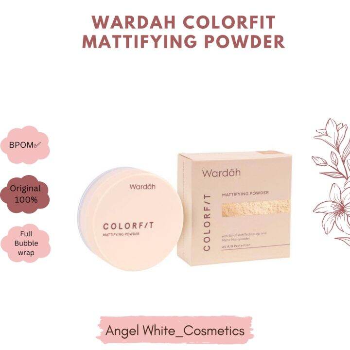 Wardah Colorfit Mattifying Powder - Bedak Tabur Dengan SPF 30PA++ dan ...