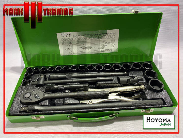 Original Hoyoma Japan 26pcs. Socket Wrench Set 1/2'' Drive 6points COD ...