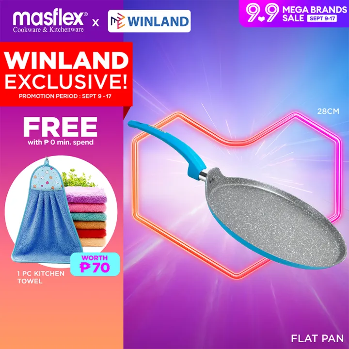 Masflex Original Spectrum Aluminum Non Stick Induction Multi Flat Pan ...