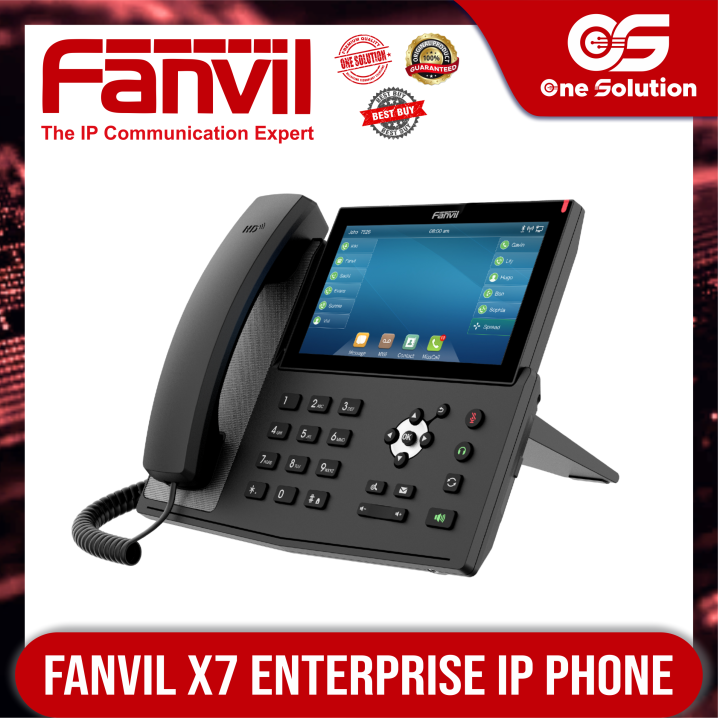FANVIL X7 IP PHONE 1024X600 7-inch Color Touch Screen Video Codec H.264 ...