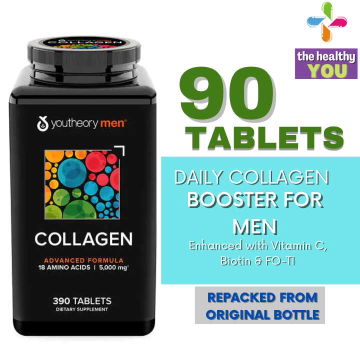 90 Tablets - Youtheory Mens Collagen Advanced Formula | Lazada PH