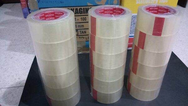 lakban besar bening isi 6 ukuran 45 x 90 yard . lakban / isolasi daya rekat kuat. | Lazada Indonesia