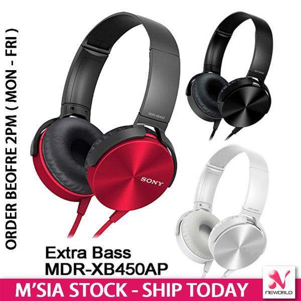 Sony MDR-XB450AP Wire Headphone Earphone Handsfree with Microphone ...