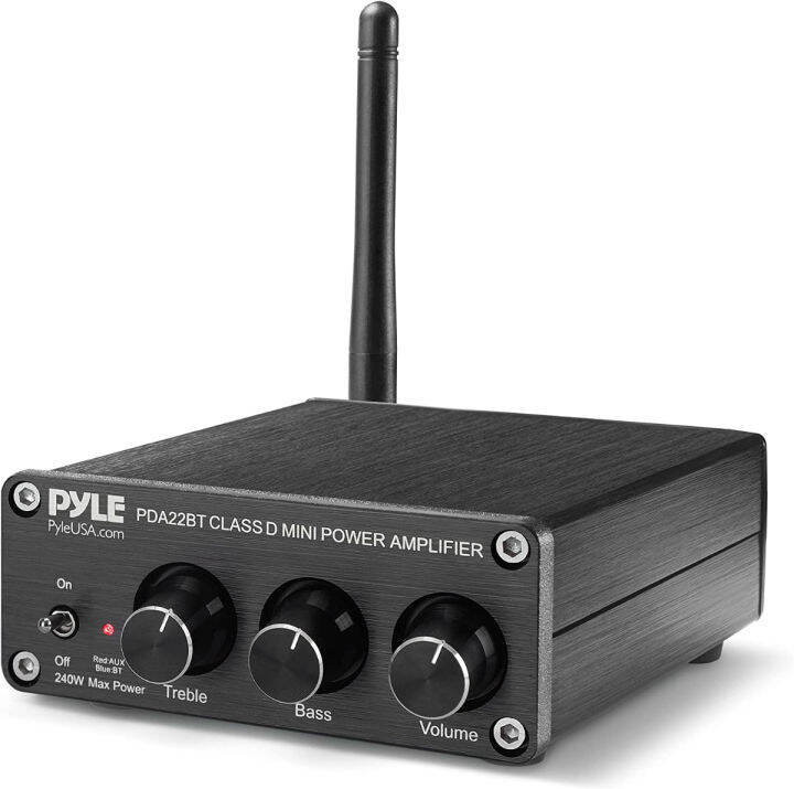 Pyle Compact Powerful Home Audio Amplifier Receiver Mini with Bluetooth ...