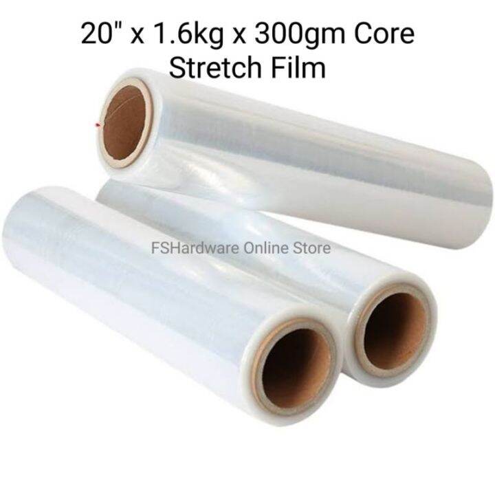 (1Pc) 500mm (20") x 1.6kg Clear Wrapping Stretch Film | Lazada