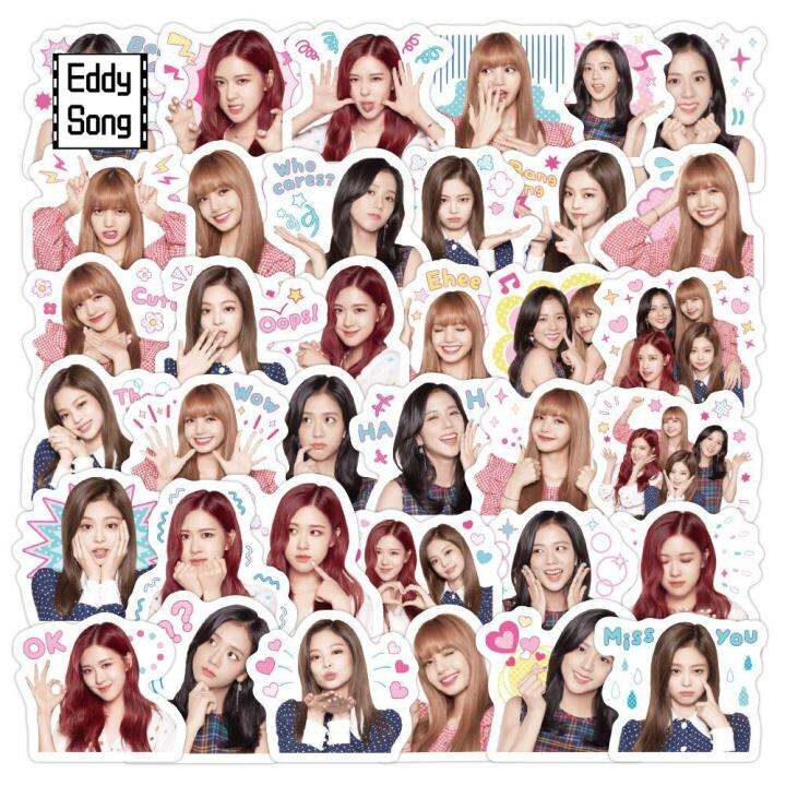 EDDY SONG Blink Funny Gifts Fans Gifts Idol Photo Pvc Sticker BORN PINK ...