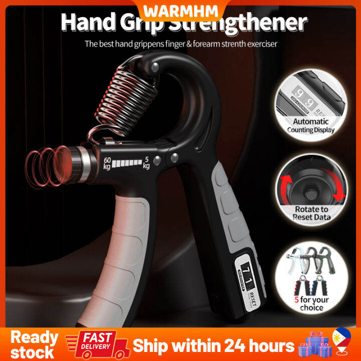 5-60KG R-Shaped Hand Grip Strengthener Injury Recovery and Muscle ...