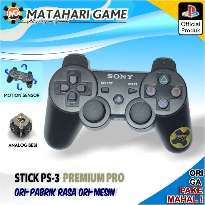 Stik Stick PS3 PREMIUM PRO Sixaxis Motion Sensor +Analog Besi | Lazada ...