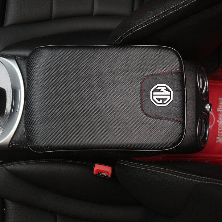 Heighten Leather Car Center Console Armrest Cushion for MG Morris Garages MG3 MG4 MG5 MG6 MG7 GT ...
