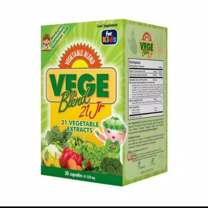 VEGEBLEND - VEGE BLEND 21 JR EXTRACT VITAMIN ANAK DAN DEWASA TERBUAT DARI EKSTRACT SAYUR SAYURAN ...