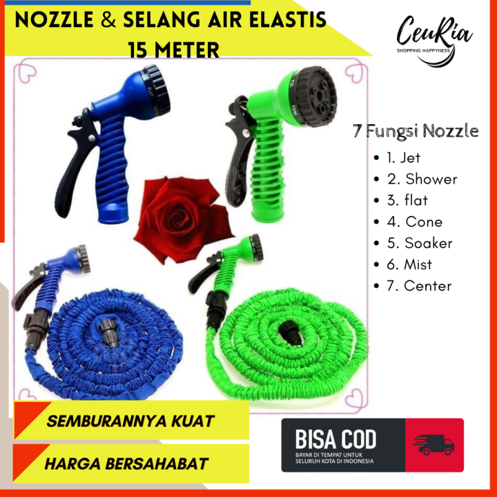Selang Elastis Semprot Cuci Mobil Motor Siram Tanaman Halaman Rumah ...