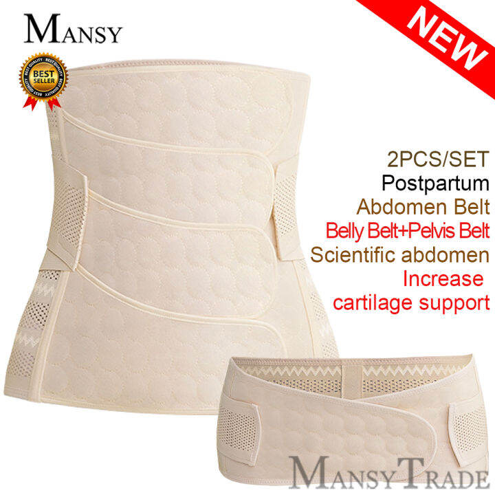 Mansy 2Pcs/Sets New Upgrade Belly Belt Maternity Pregnant Postpartum ...