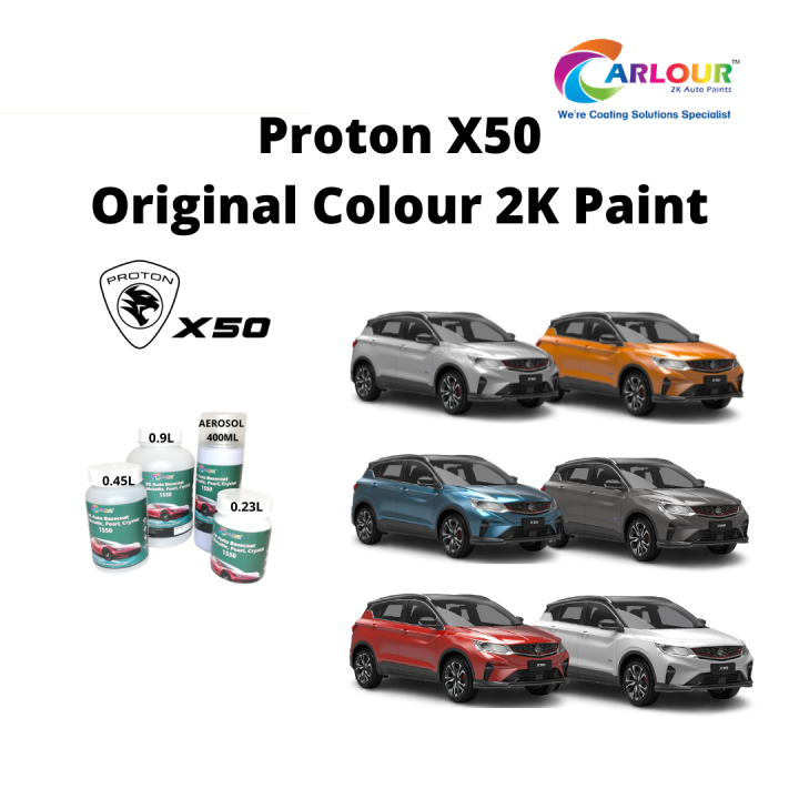 Proton X50 Original Color 2K Paint Basecoat Solid, Metallic, Pearl ...