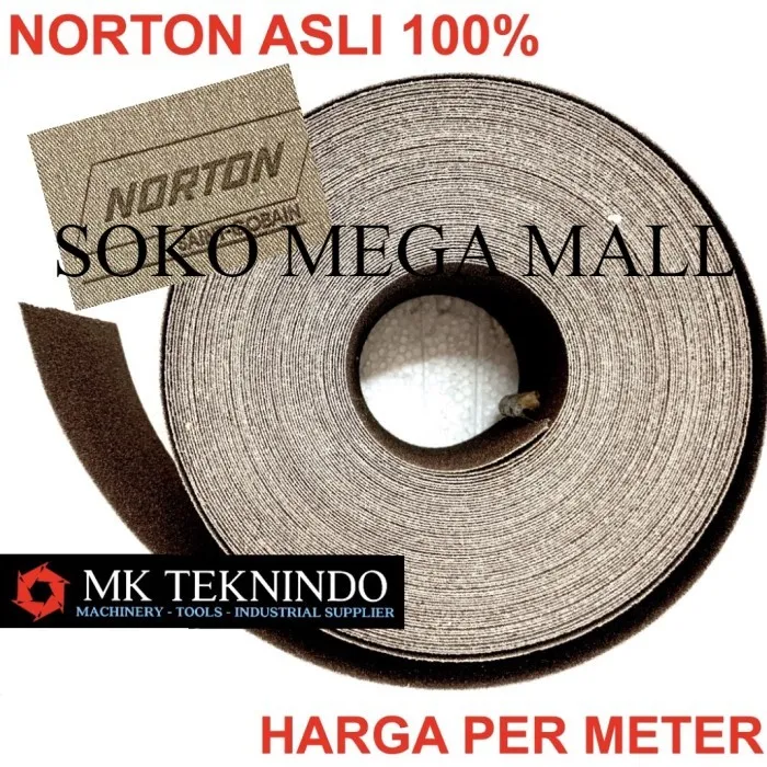 Promo NORTON Kertas Amplas Roll Meteran 4” 10cm Hamplas Hampelas ...