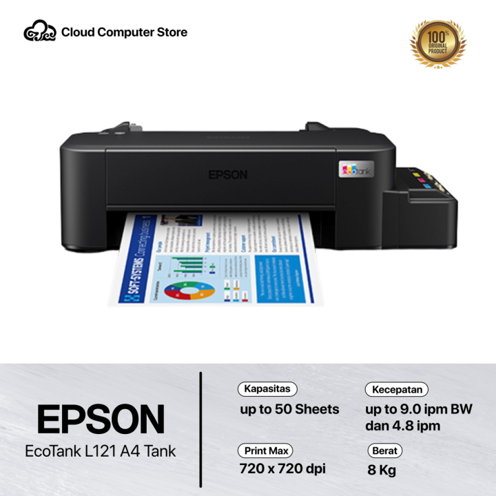 Epson EcoTank L121 A4 Ink Tank Printer | Lazada Indonesia