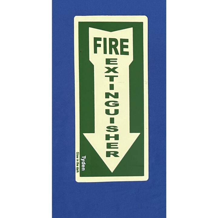 A-Mart Glow in the Dark High Impact Fire Extinguisher Vertical 4" x 9 ...
