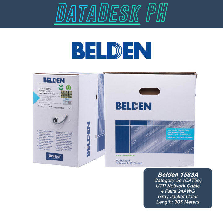 [GENUINE] BELDEN CAT5e (Category-5e) UTP Network Cable | Lazada PH