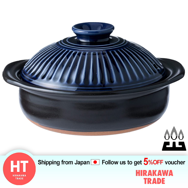 Ginpo Toki Kikka Clay Pot, Bankoyaki ( No.9 , Blue / White / Brown ...