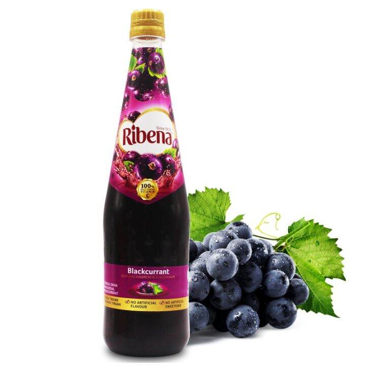 Malaysia Imported RIBENA Blackcurrant Fruit Cordial Drink 1L 马来西亚利宾纳 ...