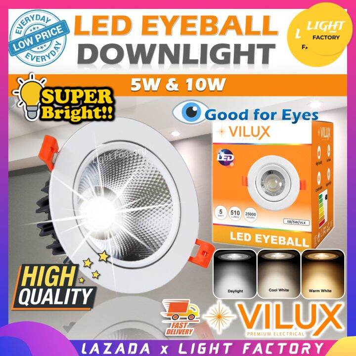 【UPgraded】Super Bright LED Eyeball Spotlight 5W 10W LED Eye ball COB ...