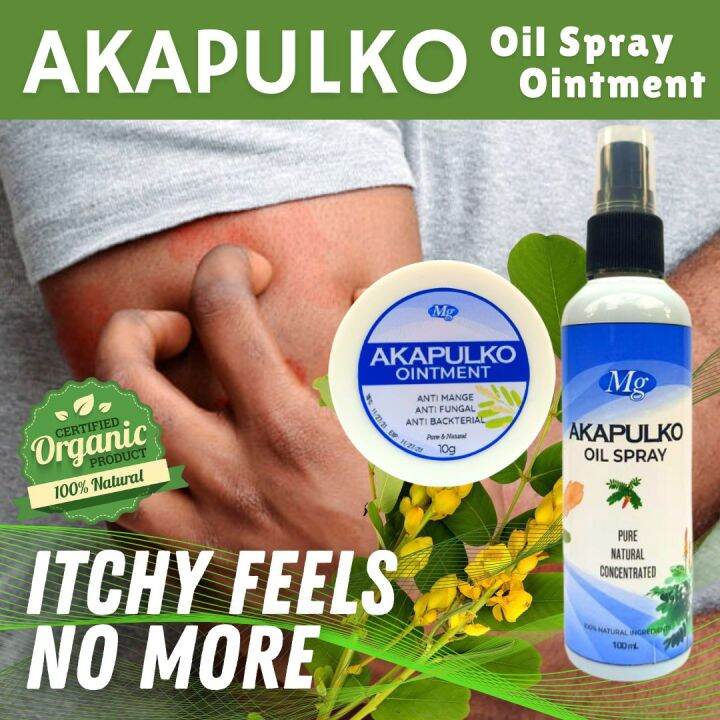 MG AKAPULKO OIL SPRAY 100ML & OINTMENT 10G Wound Healing Cream: Herbal ...