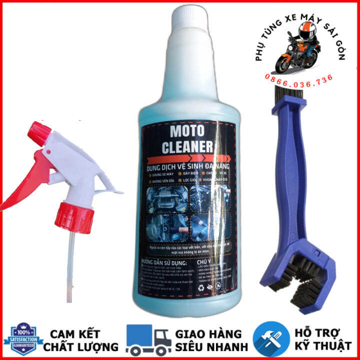 Dung dịch tẩy rửa MOTO Cleaner vệ sinh lốc máy, nhông sên dĩa, dây điện ...