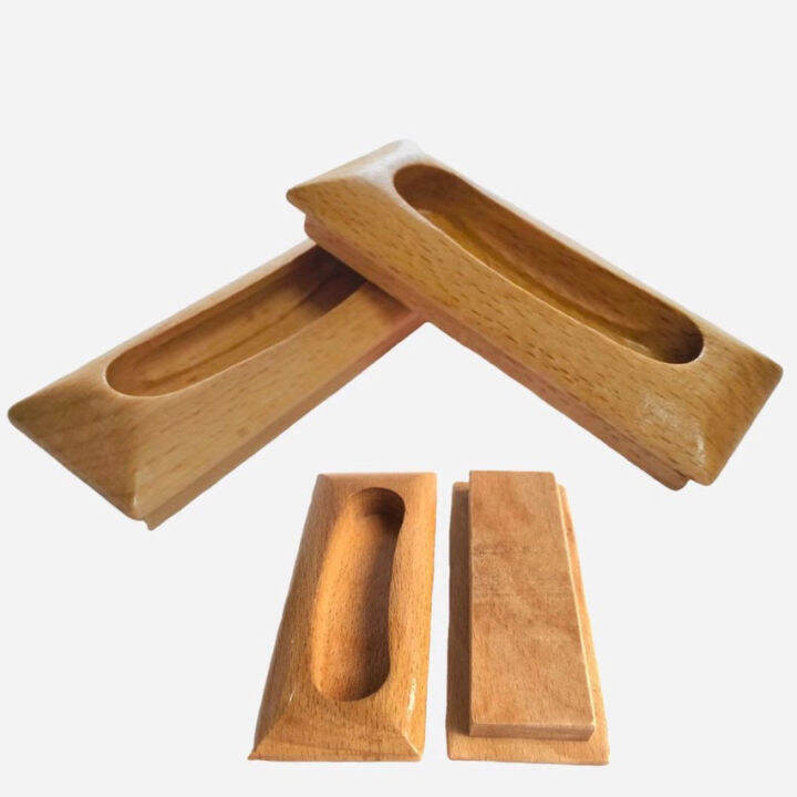 Wooden Handle Flush type for Drawer and Cabinet Recessed for Sliding ...