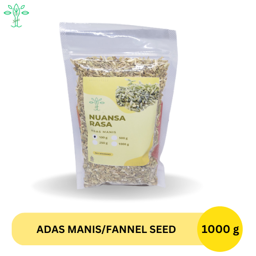 Adas Manis Utuh Fennel Seed Premiun 1000 gram / Adas Dan Kapulaga Adas ...