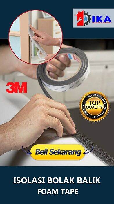 Double Tape 3m Pe Foam / Solasi BB Busa Hijau dan Putih 23mm X 4.5 M | Lazada Indonesia