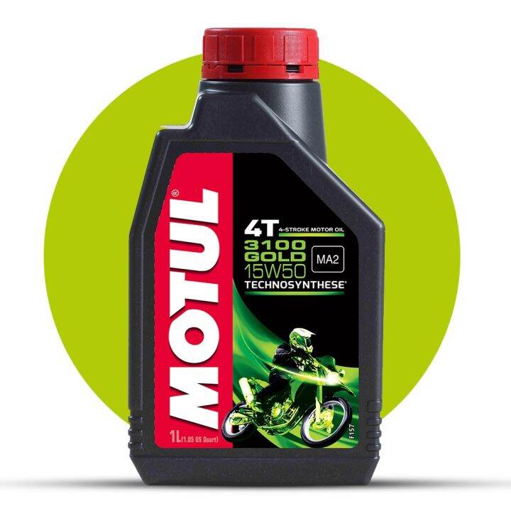 MOTUL 4T 3100 GOLD 10W40 / 15W50 ORIGINAL TECHNOSYNTHESE MA2 1L MINYAK ...