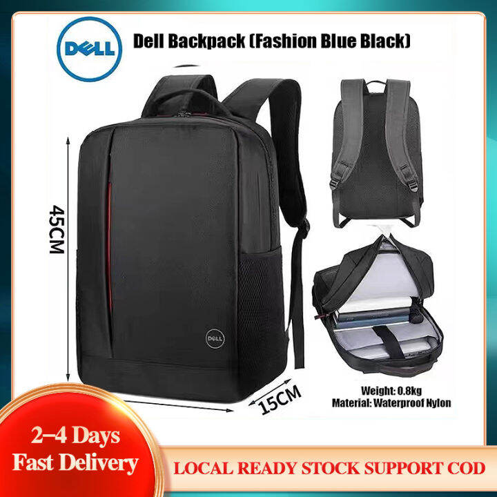 【Fast Delivery】DELL Fashion Laptop Bag Computrer Backpacks-15-Black ...