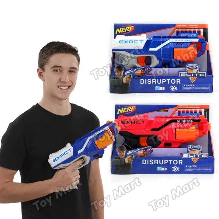 NEW NERF Elite Disruptor Soft Bullet Blaster with 6 Soft Bullets ...