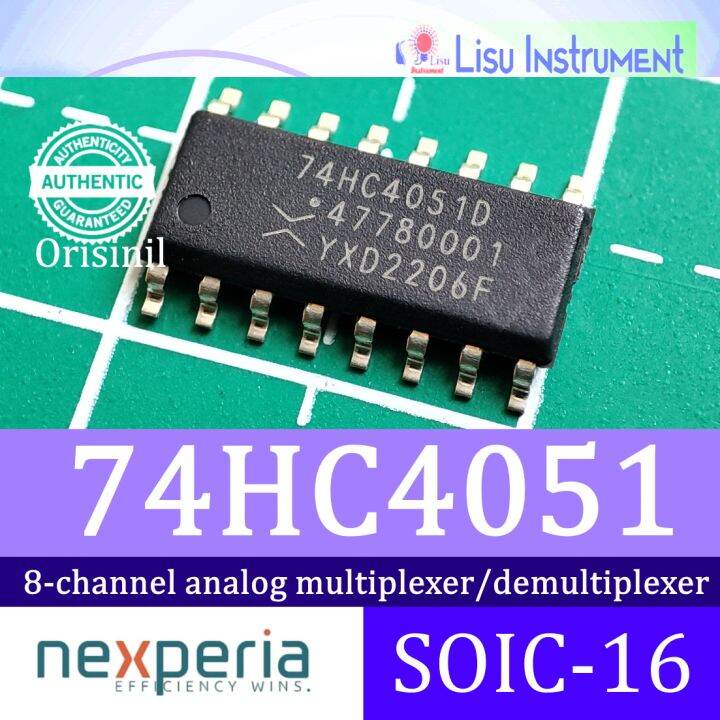 74HC4051D 8-Channel Analog Multiplexer/demultiplexer SOIC-16 Nexperia Original | Lazada Indonesia