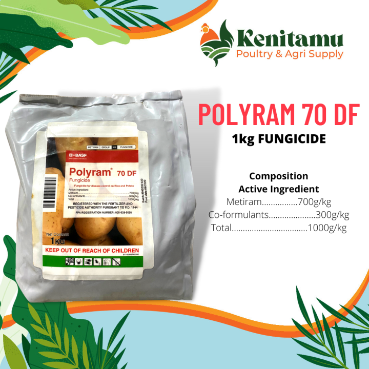 POLYRAM 70 DF 1kg FUNGICIDE BY: BASF FOR PLANT CARE AND CROPS/ FAST ...