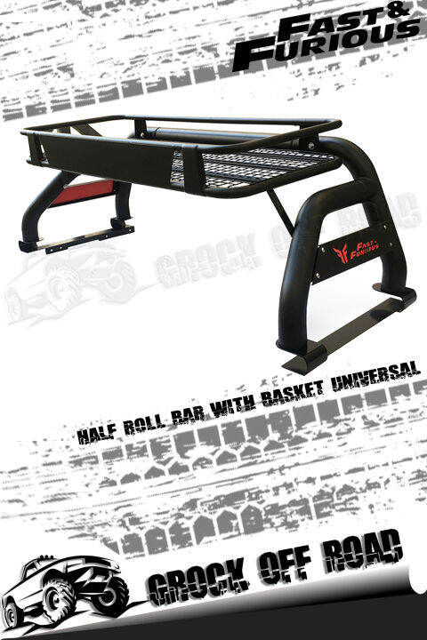 UNIVERSAL ROLL BAR WITH BASKET FAST AND FURIOUS POWDER COATED BLACK ...