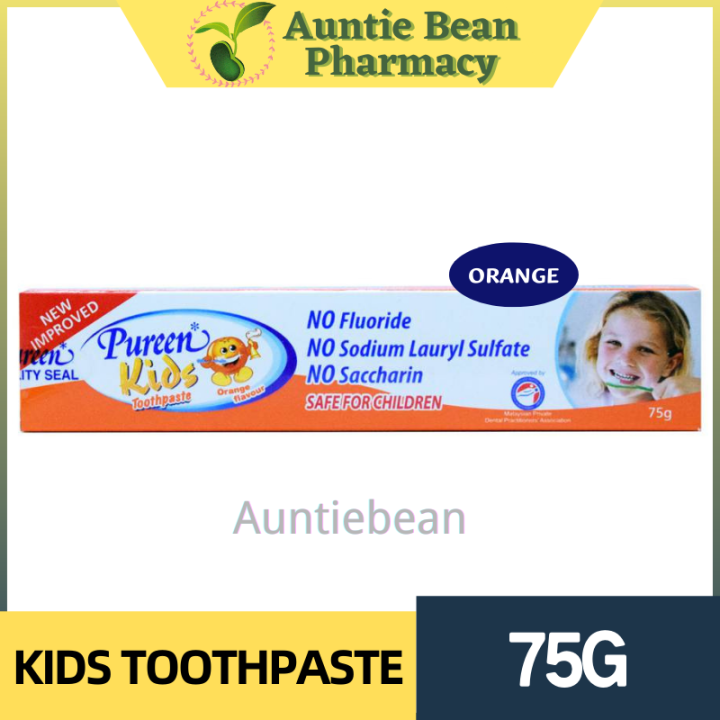 Pureen Kids Fluoride Free Toothpaste - Orange | Lazada