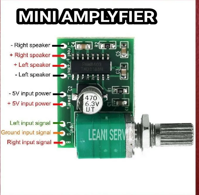 Mini KID AMPLYFIER stereo + potensio | Lazada Indonesia