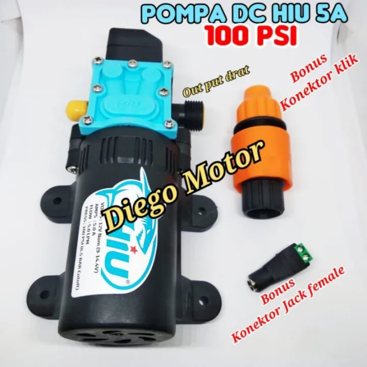 Dinamo pompa semprot hama Sprayer Elektrik tipe aki DC 12V 16 liter HIU ...
